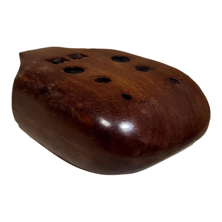 Vintage Vessel Flute Wood Instrument Ocarina Music | Chairish