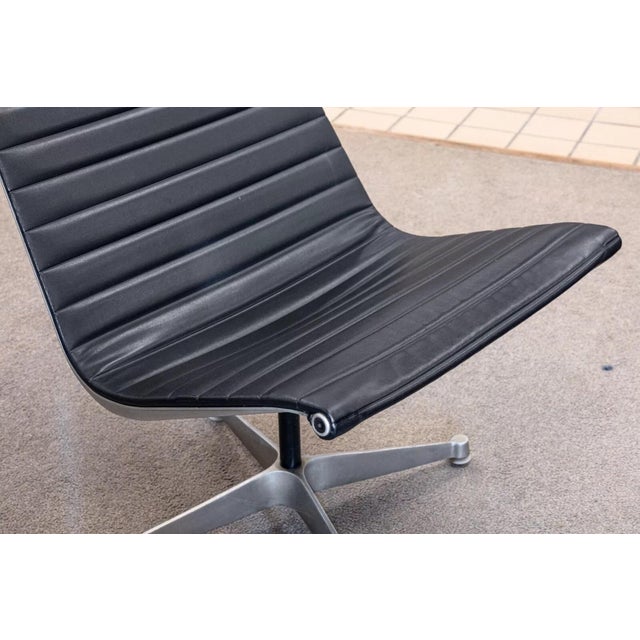 Mid Century Modern Eames Style Aluminum Group Reproduction Black ...