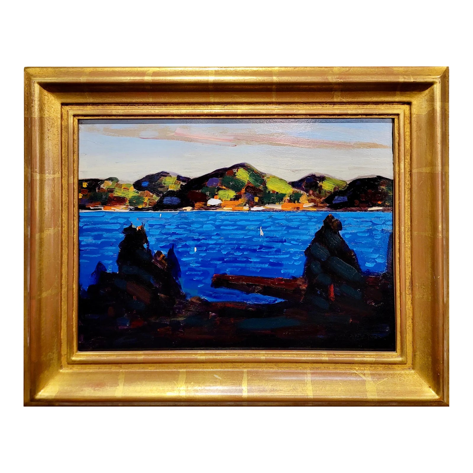 Conrad Buff - Blue Lake in a California Sunset Landscape -Oil Painting ...