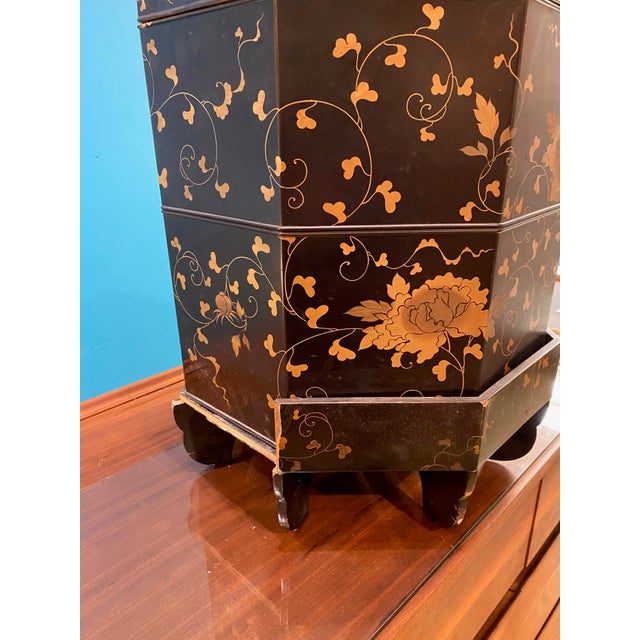 Japanese Lacquer Storage Box | Chairish