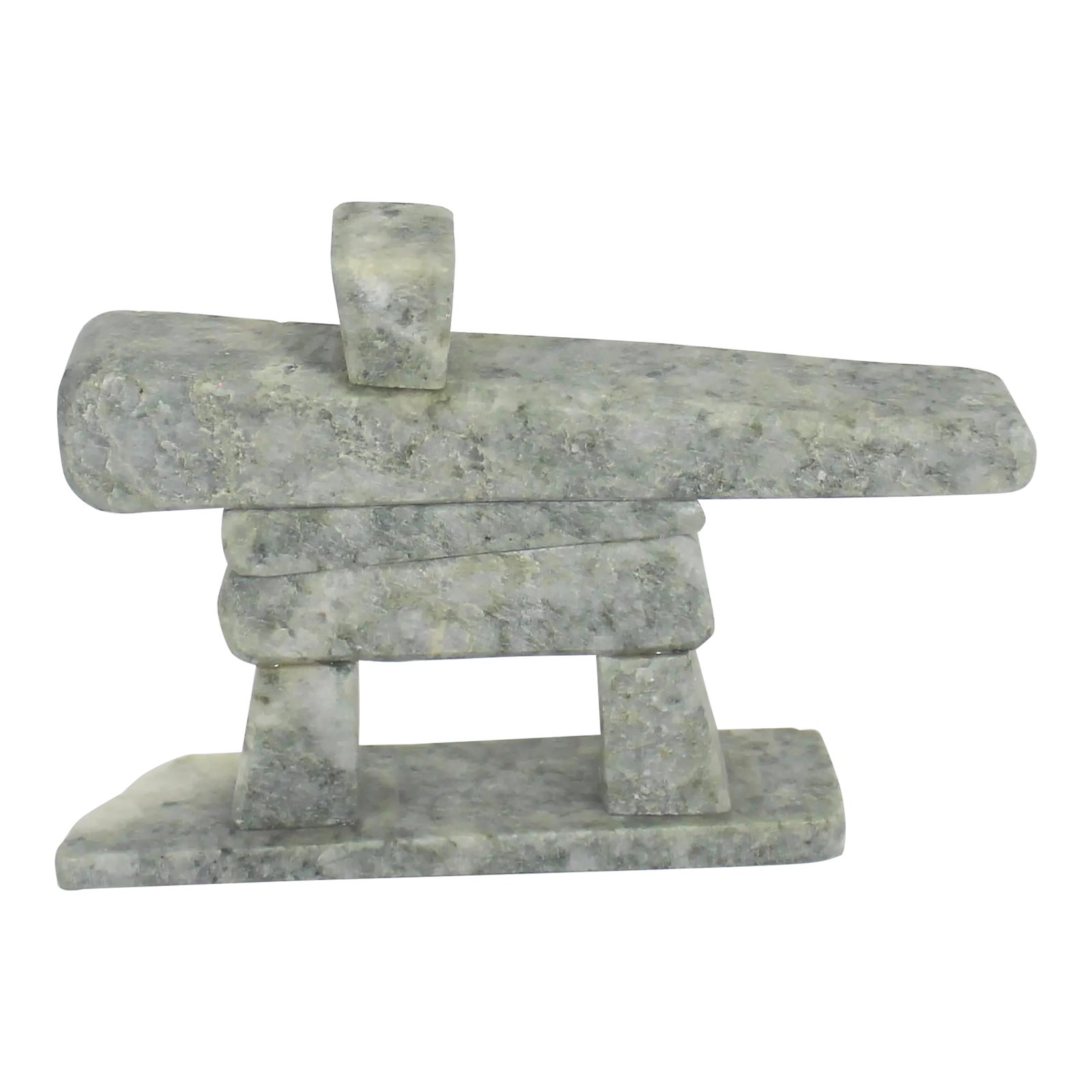 Late 20th Century Vintage Stone Inukshuk in the Style of Native ...