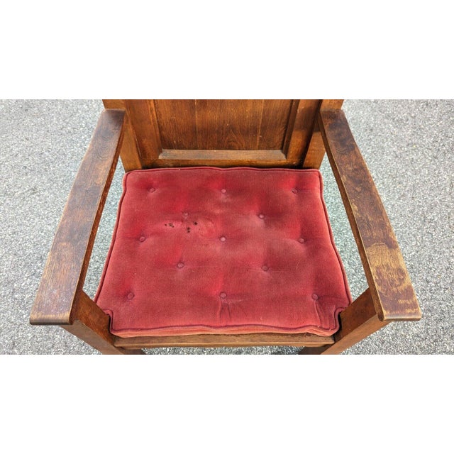 Early 20th Century Vintage Church Wood Chair Altar Pulpit Priest Chair ...