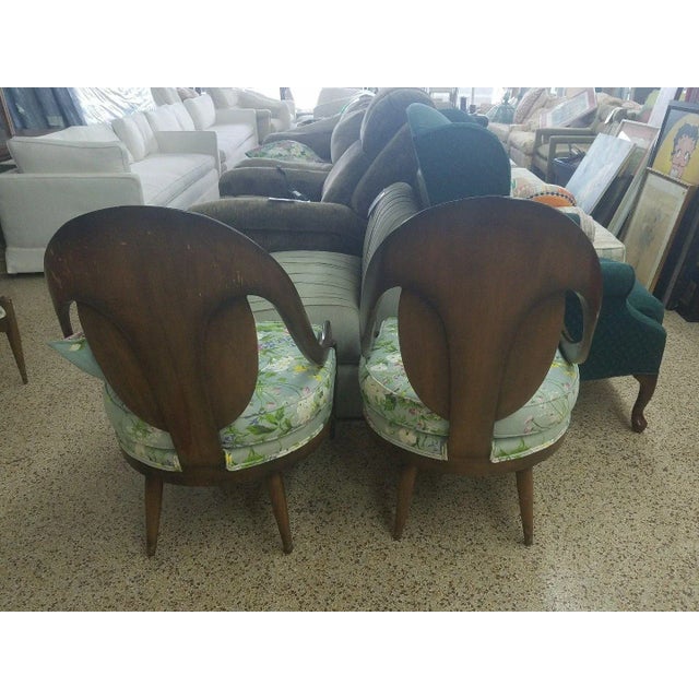 Mid-Century Spoon Back Chairs - A Pair | Chairish