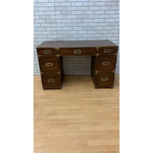Vintage Campaign Desk by Hickory Manufacturing Co | Chairish