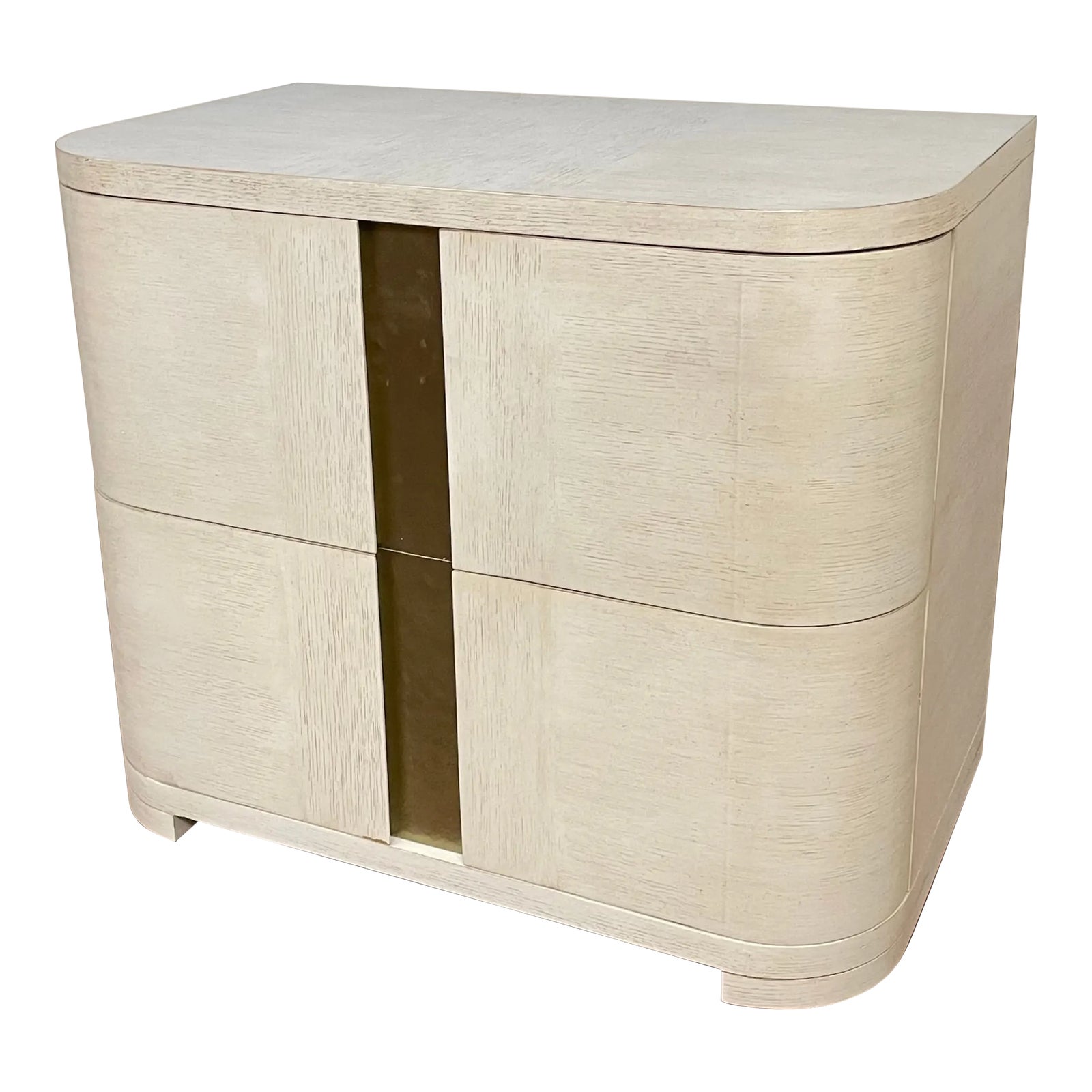 Contemporary Two Drawer Bedside Chest | Chairish