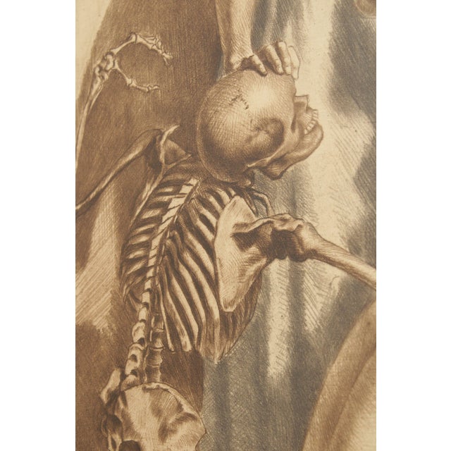 Art Deco "Physician Struggling with Death" Etching, After Ivo Saliger ...