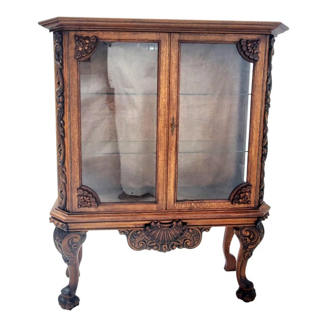 Claw foot china cabinet store