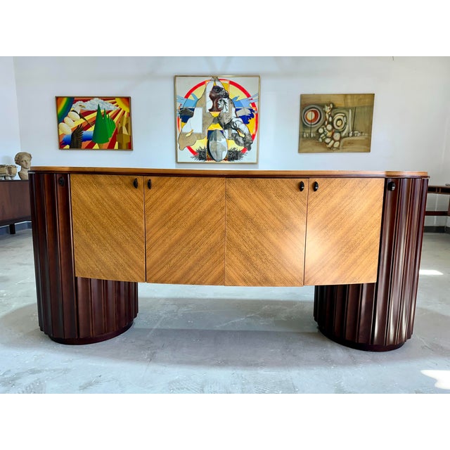 1990s Post Modern Art Deco Revival Credenza | Chairish
