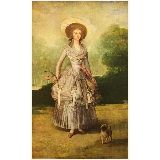 1956 After Goya "The Marquesa De Pontejos", Vintage Full-Color ...