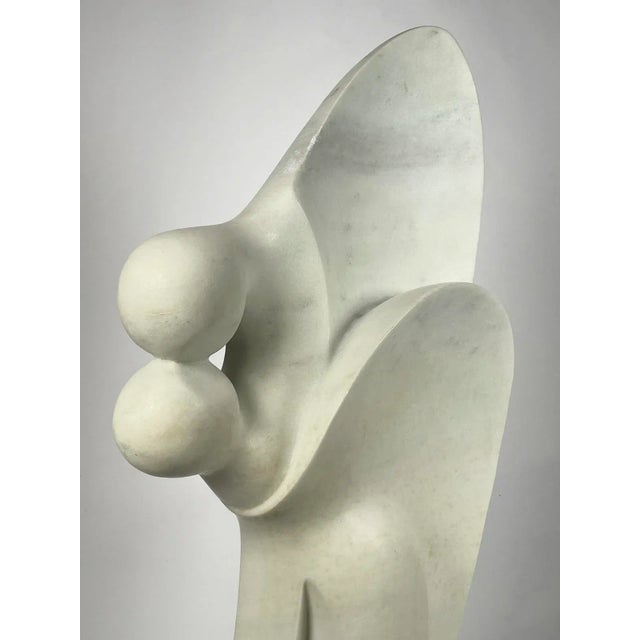 1980s "Angel Kiss" Life Size Granite Sculpture | Chairish