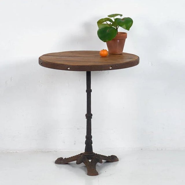 Antique Round Terrace Table, 1900s | Chairish