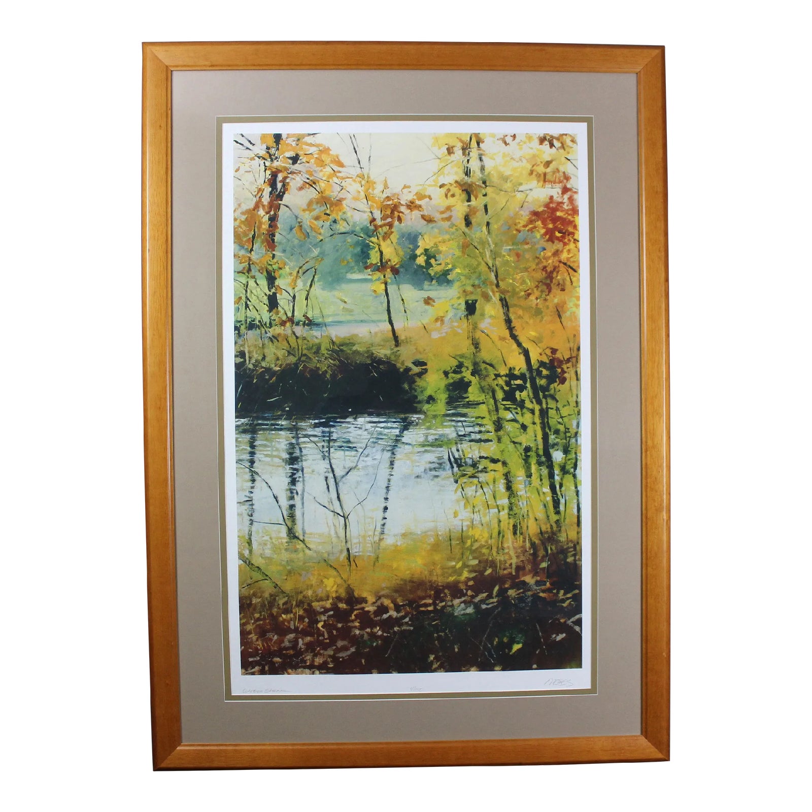 Forrest L. Moses Jr. October Stream Monotype Print 4/195 Signed ...