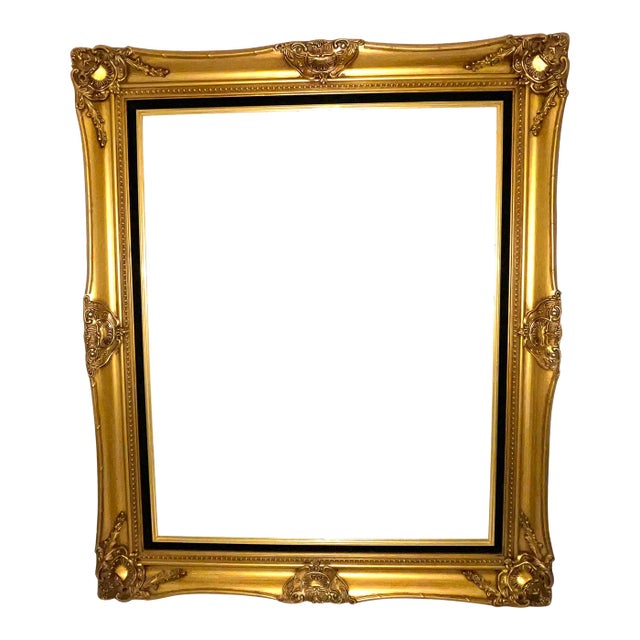Gold Baroque Wood Frame French Italian | Chairish