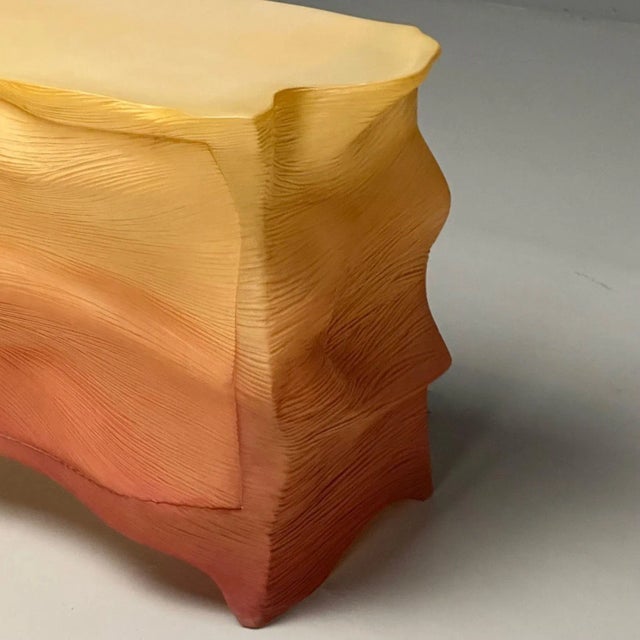 Marc Fish, Contemporary, Limited Edition Stratum Bar Cabinet, Resin ...