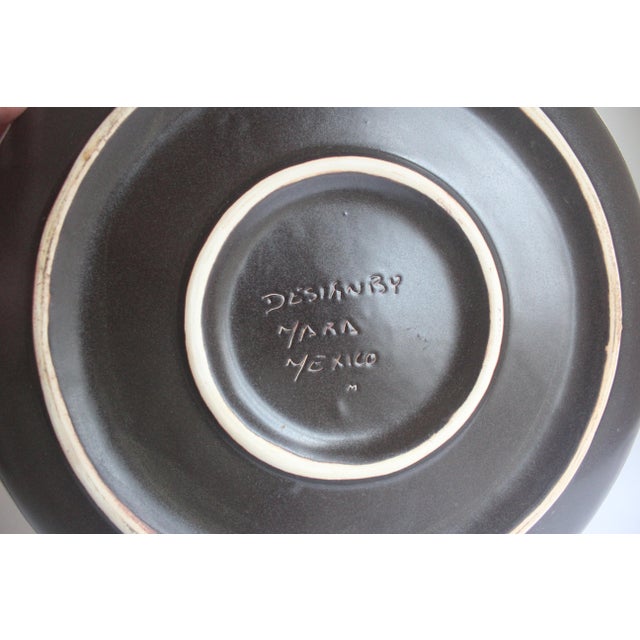 Large Vintage Mara Mexican Pottery Clay Wall Plate, Art Signed by ...