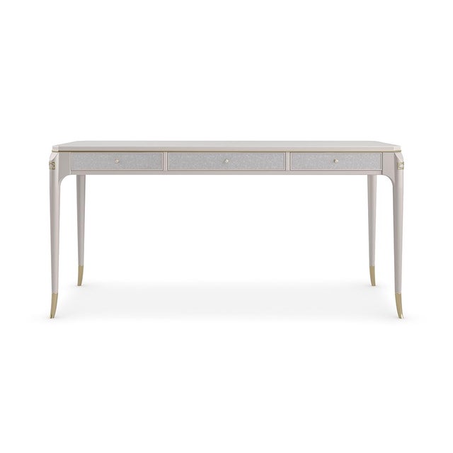 Transitional Modern Writing Desk | Chairish