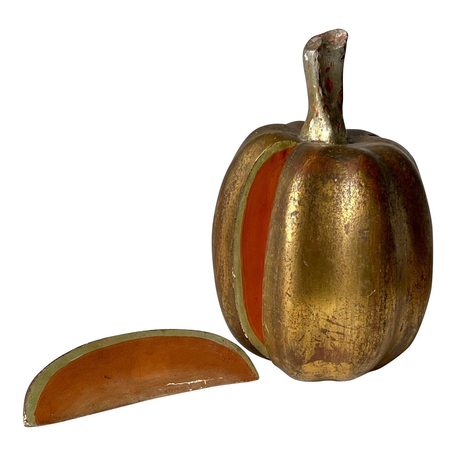 Gilded Plaster and Wood Fruit | Chairish