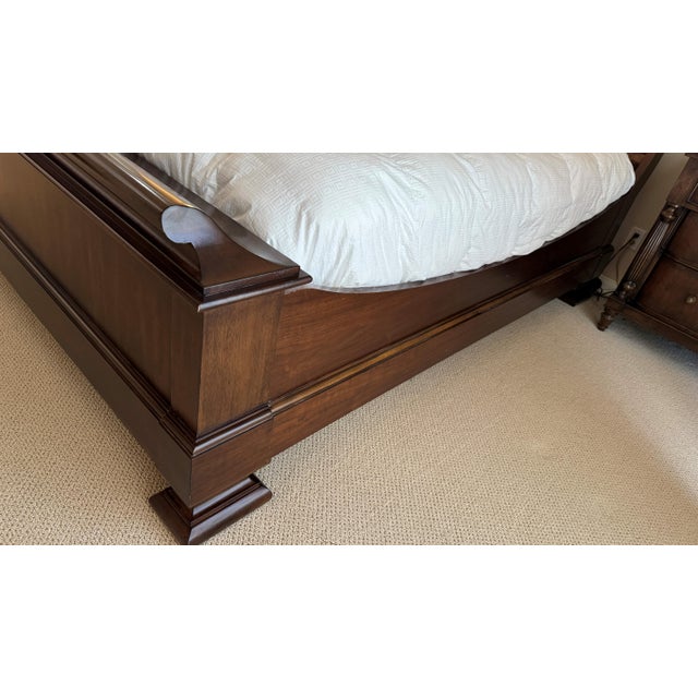 Bernhardt Smithsonian Collection King Size Sleigh Bedrame | Chairish