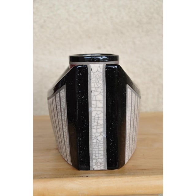 Unique Studio Raku Pottery Vase Titled "Boat Afloat" by Barbara Hertel ...