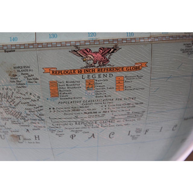 Vintage Replogle 10" Reference Globe | Chairish