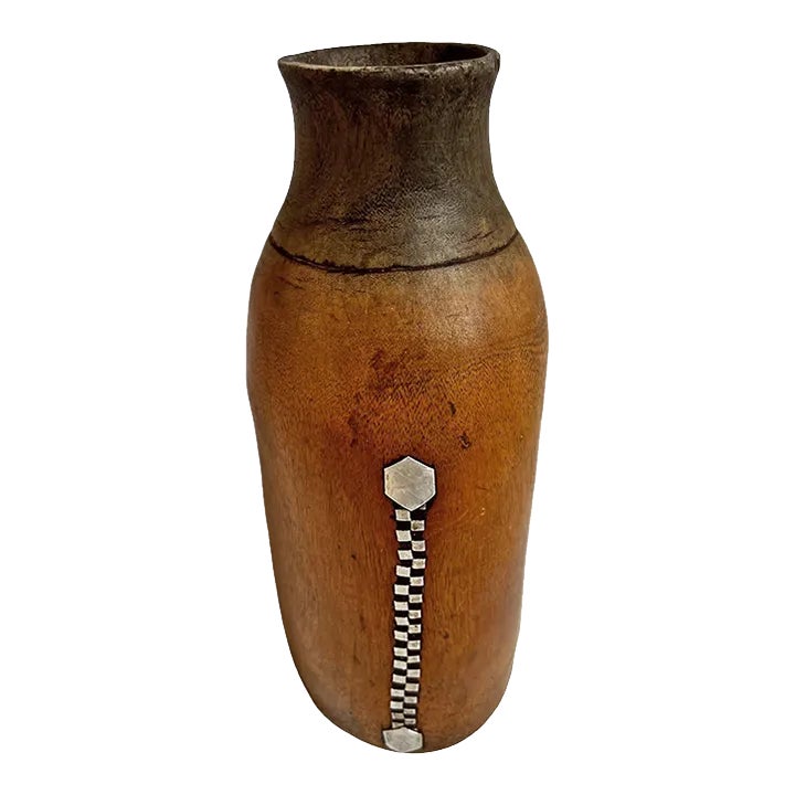 Vintage Wooden Tutsi Pot | Chairish