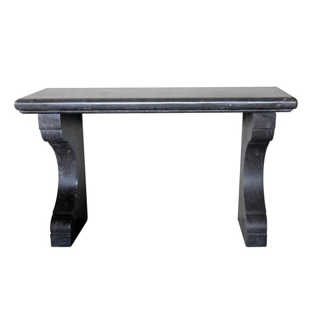 Belgian Carved Bluestone Neoclassical Style Indoor/Outdoor Wall Console ...