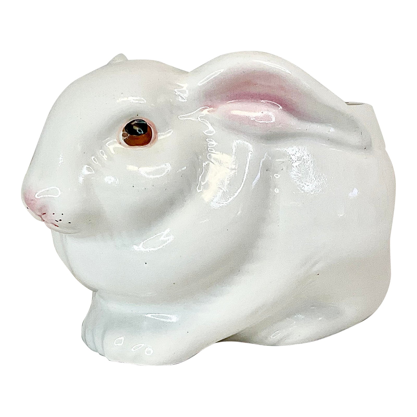 1980s Vintage Hollywood Regency Bunny Planter. | Chairish