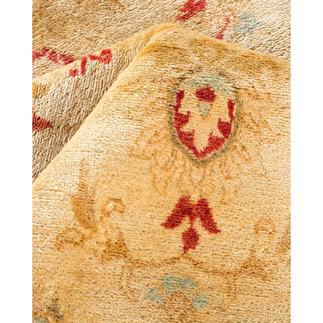 Vintage Traditional Hand Knotted Wool Area Rug, Gold - 8'0" X 10'1 ...