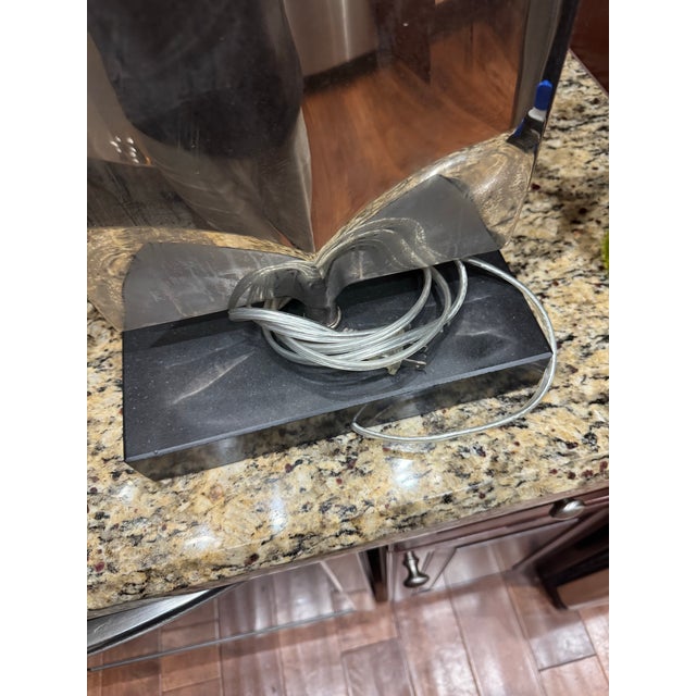 Pair of Arteriors Home Navarro Sculptural Table Lamps With Black Metal ...