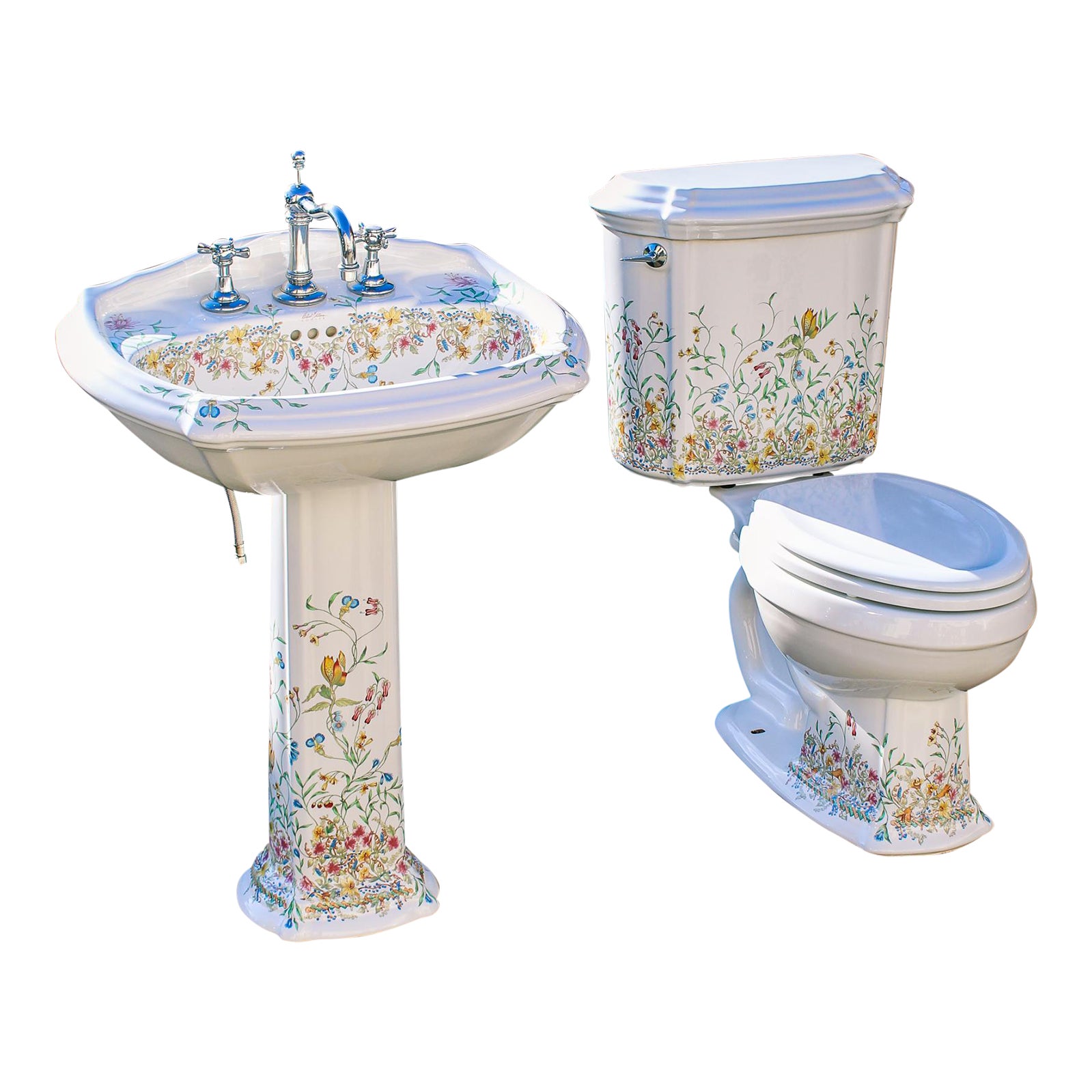 Early 21st Century Kohler Artist Edition English Trellis Porcelain ...