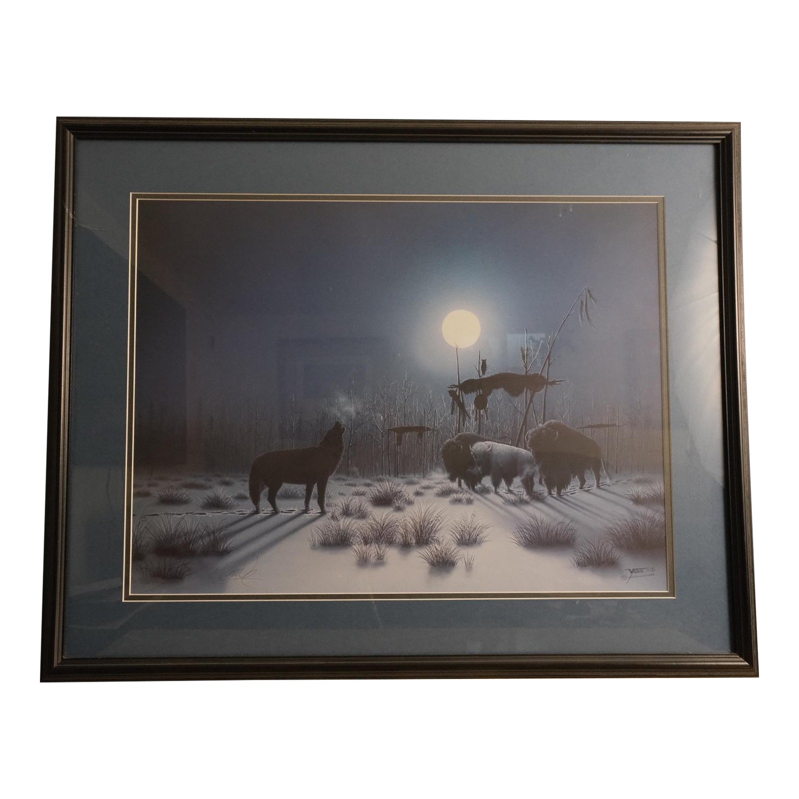 “Sacred Realm” – Triple Signed Donald Vann Native American Spirit Print ...