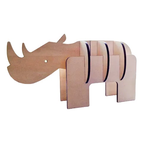 Mhuka Jungle The Rhino from Ulap Design | Chairish