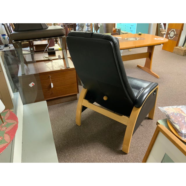 Late 20th Century Backsaver Leather Chair | Chairish