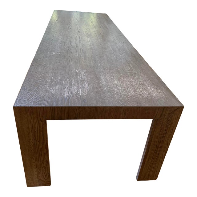 Eleven Foot Modern Wood Dining Table by Restoration Hardware | Chairish