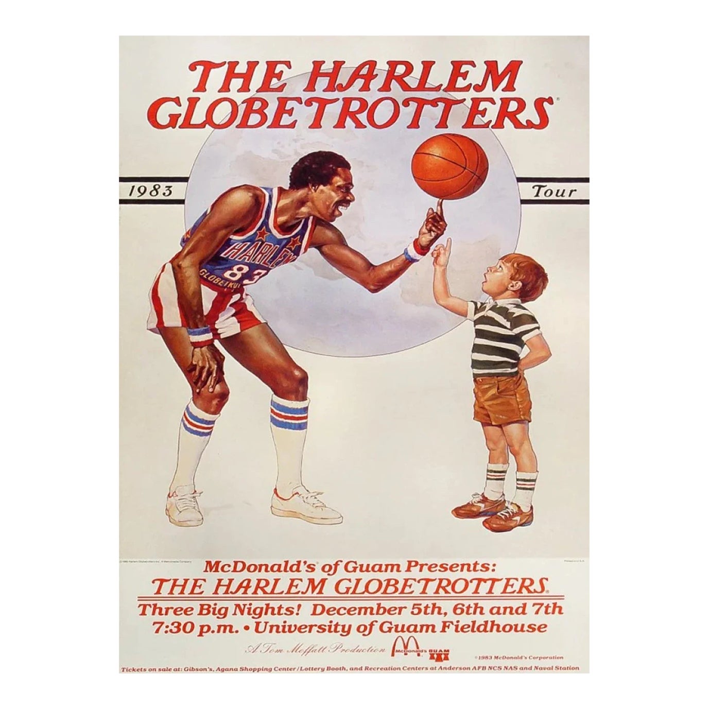 The Harlem Globetrotters 1983 Tour Poster | Chairish