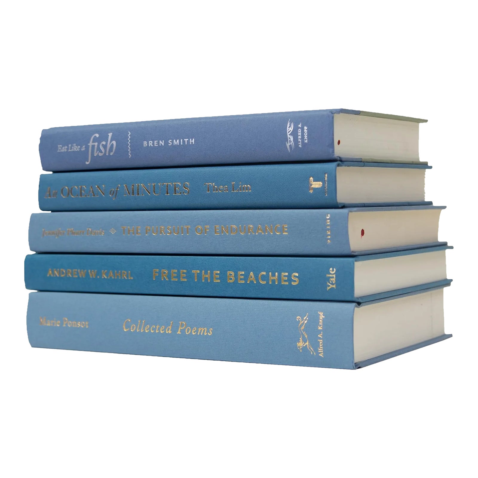 Modern Marlin Book Stack, S/5 | Chairish