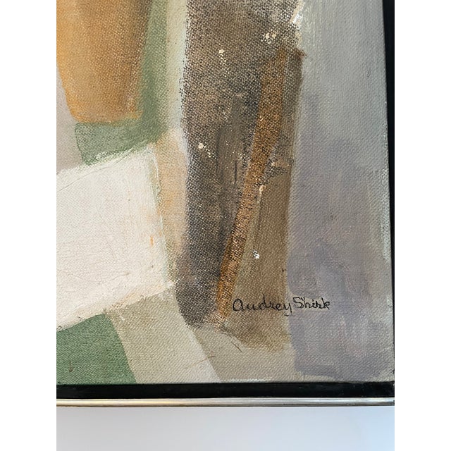 Mid 20th Century "North West Corner I" Abstract Acrylic Painting on ...