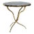 Solid Brass Side Tables With Agate Stone | Chairish