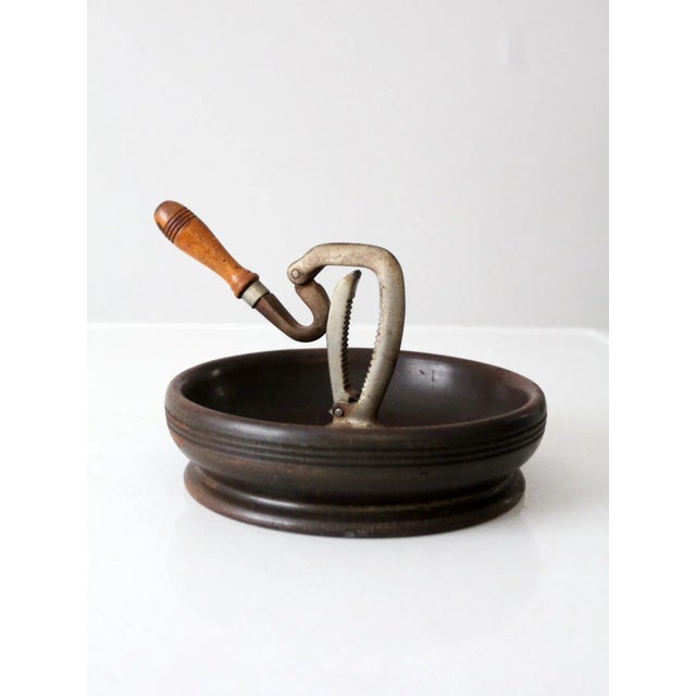 Antique Nut Cracker Bowl | Chairish