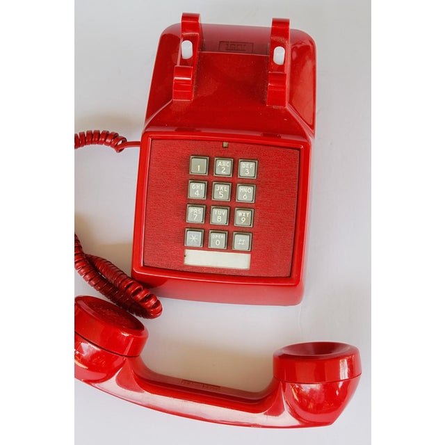 1980s Red Hotline Push Button Telephone | Chairish