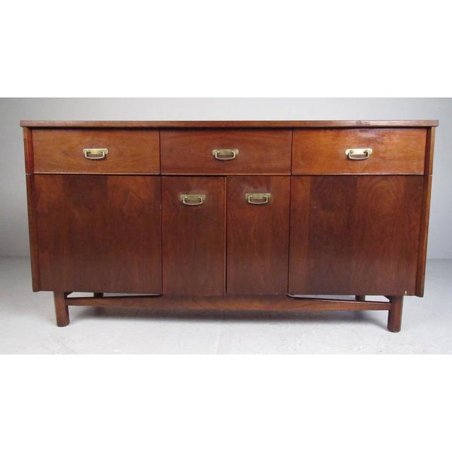 Mid-Century Modern Walnut Credenza | Chairish