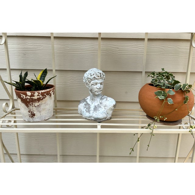 Vintage David Cast Concrete Statuary Bust | Chairish