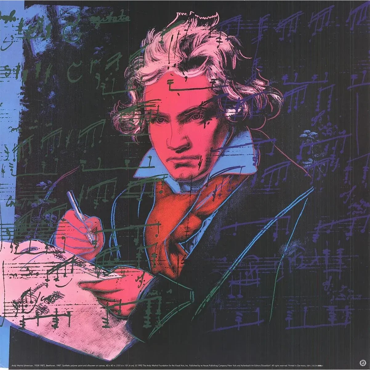 1992 Andy Warhol Beethoven Pink Book-sm Lithograph | Chairish