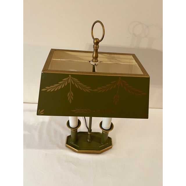 Vintage Mid-Century Green and Parcel Gilt Finish Towle Bouillotte ...