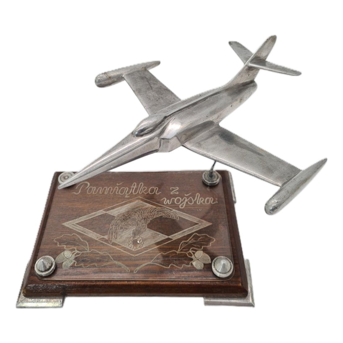 Polish Aviation Souvenir Airplane in Metal, 1970s | Chairish