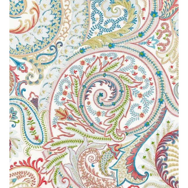 The House of Scalamandré Malabar Paisley Embroidery Fabric, Bloom ...