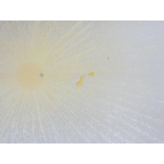 Vintage Modernist Solar System Serigraph | Chairish