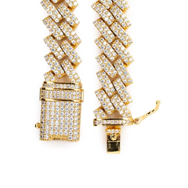 Ladies Copper Miami Cuban Chain Necklace | Chairish