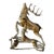 Lamp Work Hand Blown Art Glass Stag Deer Figurine 7.75" | Chairish