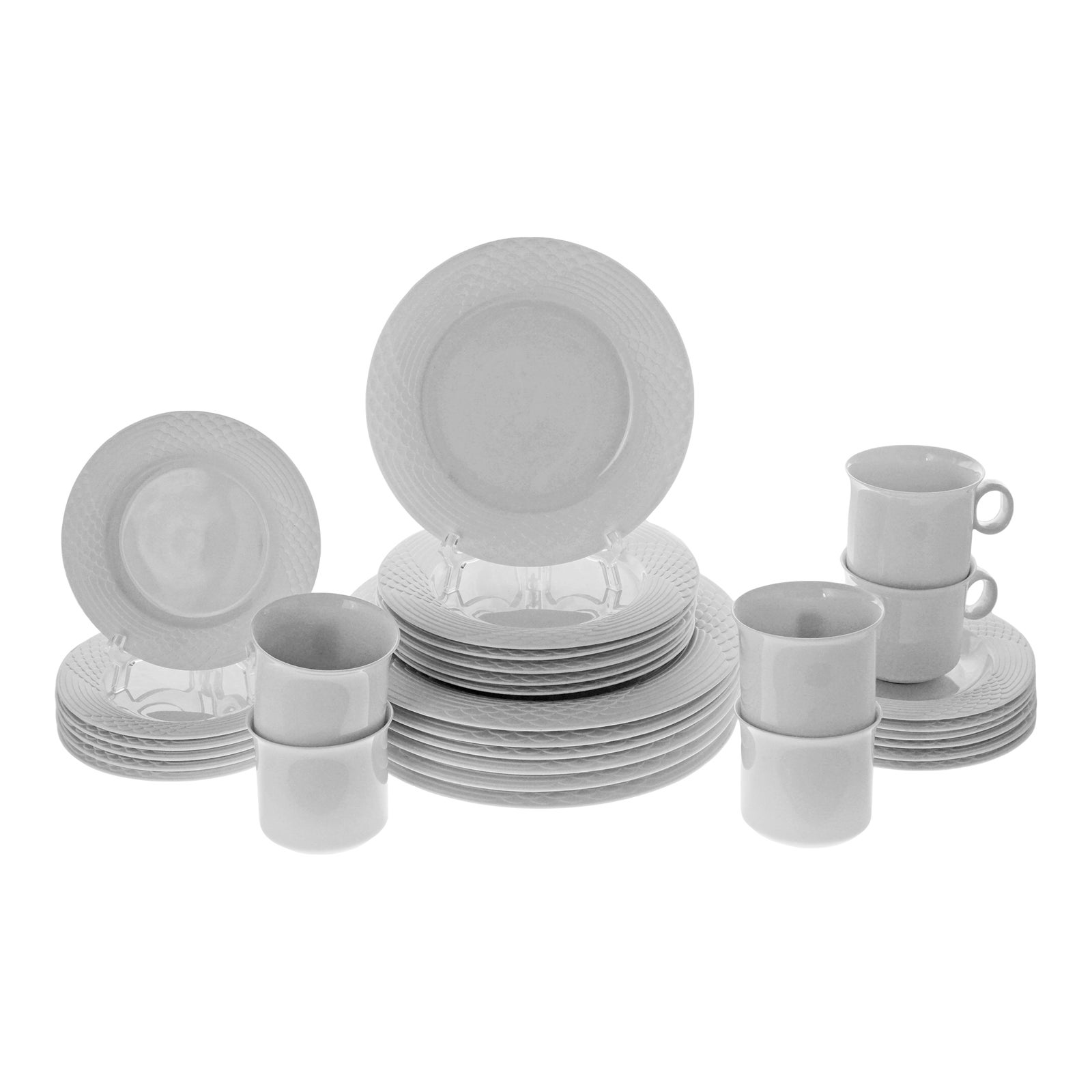 Late 20th Century Scala White Modern Dinnerware Set by Hutschenreuther ...
